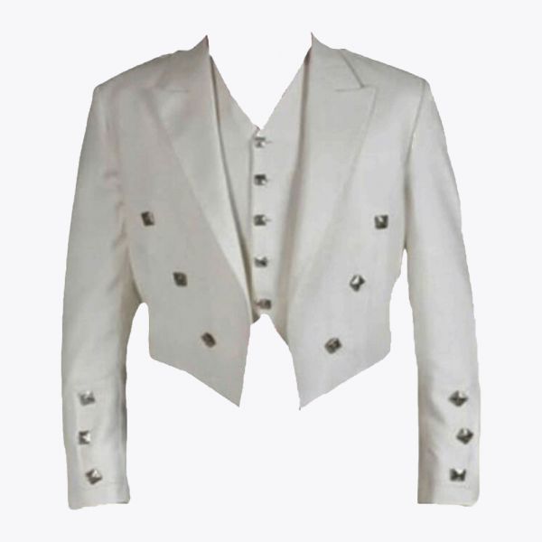 Red Prince Charlie Jacket With Waistcoat